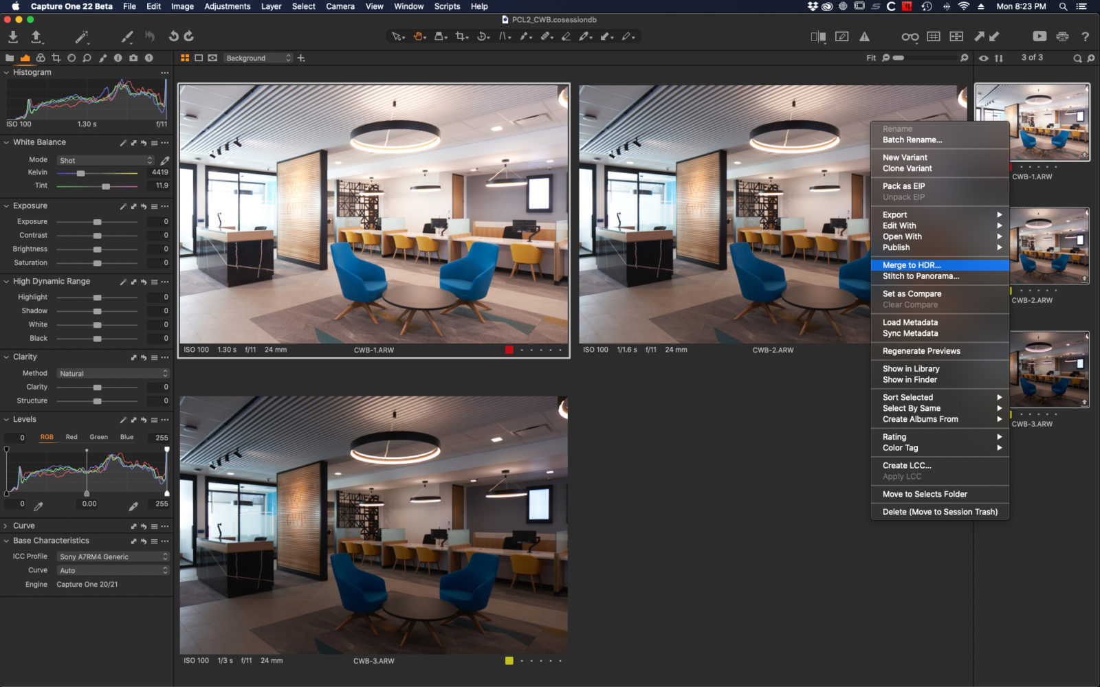 HDR 101: Interior - Capture One