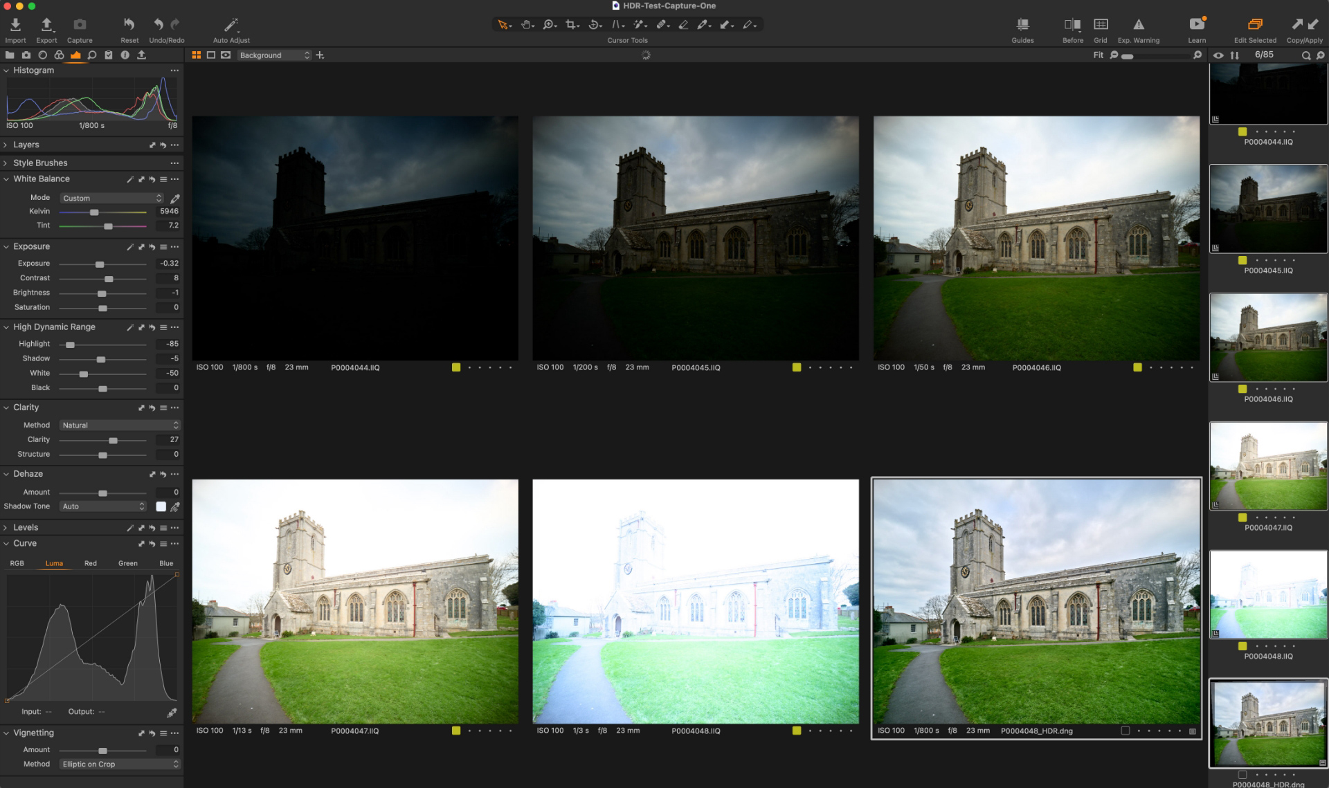 Using HDR for architectural photography - Capture One