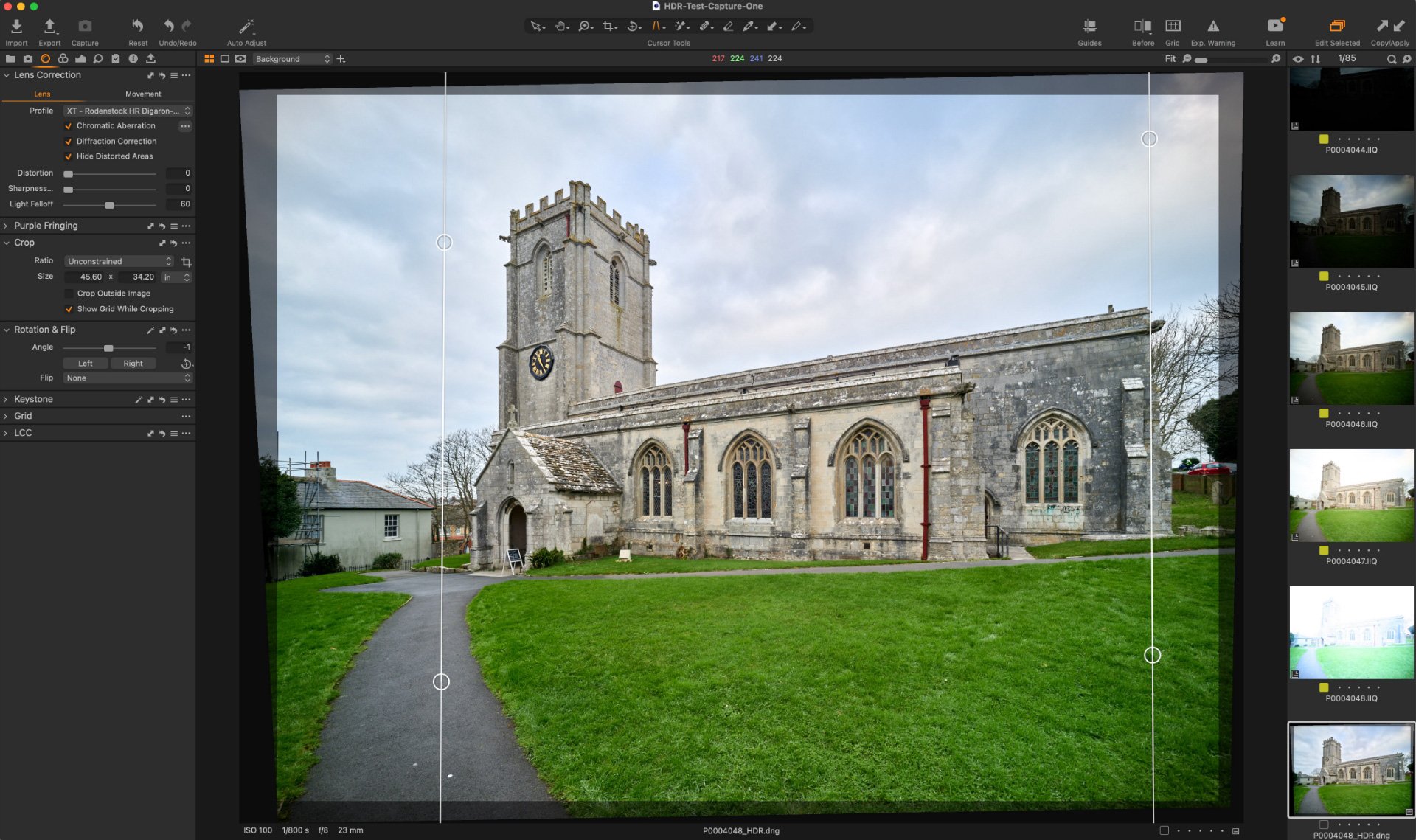 Using HDR for architectural photography - Capture One